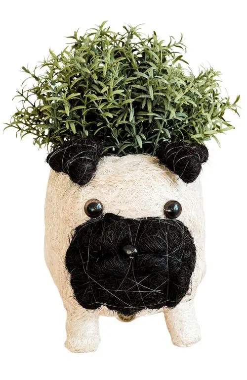 LIKHA Pug Handwoven Planter