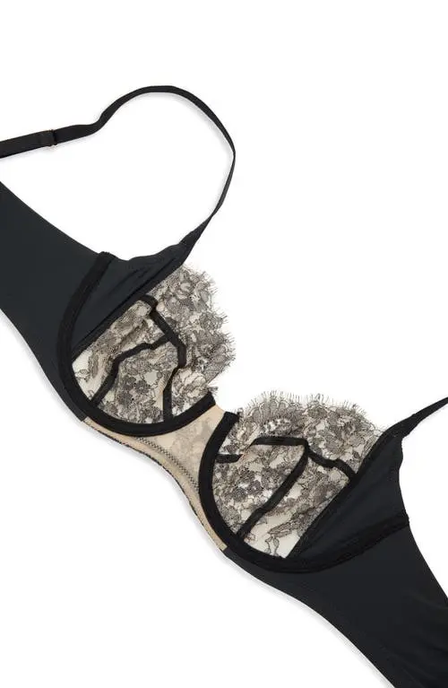 SKARLETT BLUE Entice Underwire Full Coverage Bra - Black/nylon