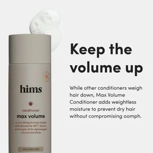 HIMS & HERS Max Volume Conditioner Moisturizing, Shine-enhancing