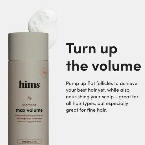 HIMS & HERS Max Volume Shampoo Volumizing, Shine-enhancing