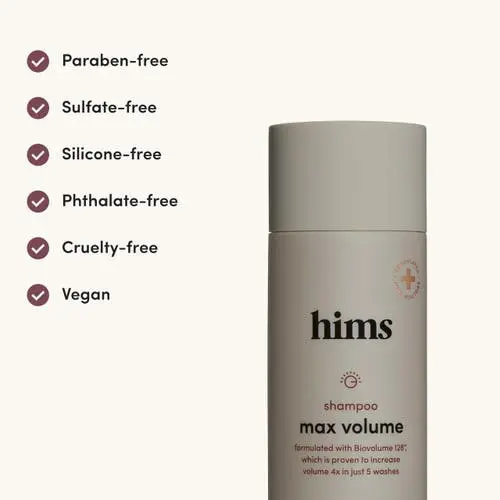 HIMS & HERS Max Volume Shampoo Volumizing, Shine-enhancing