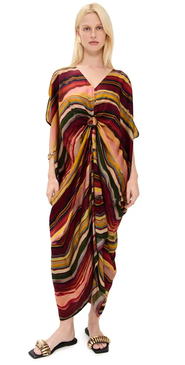 Carolina K Knot Kaftan - Ruby Marble