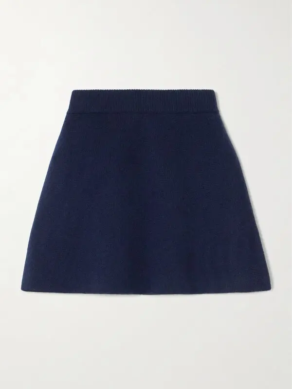 LISA YANG Clare Cashmere Mini Skirt - Blue