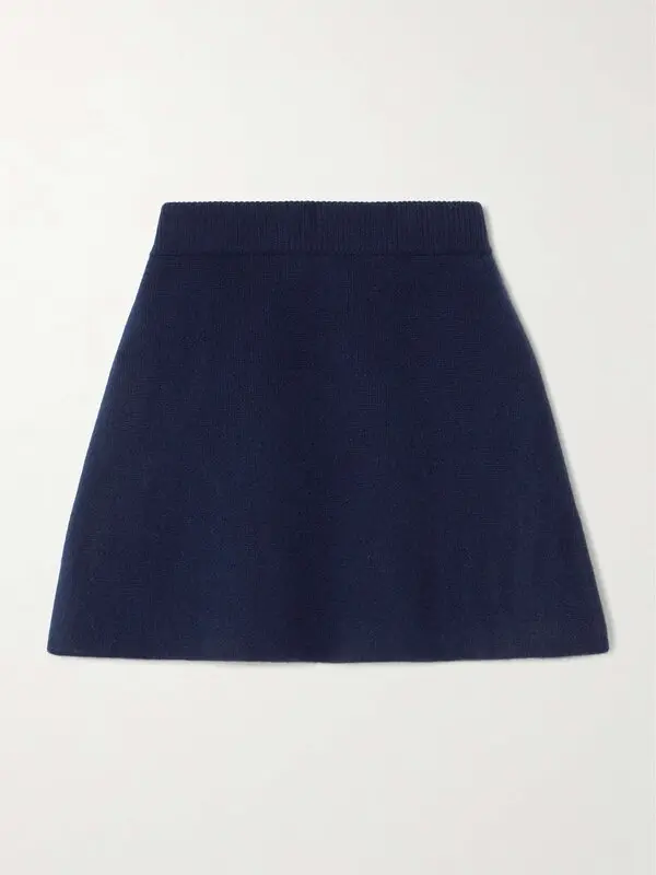 LISA YANG Clare Cashmere Mini Skirt - Navy