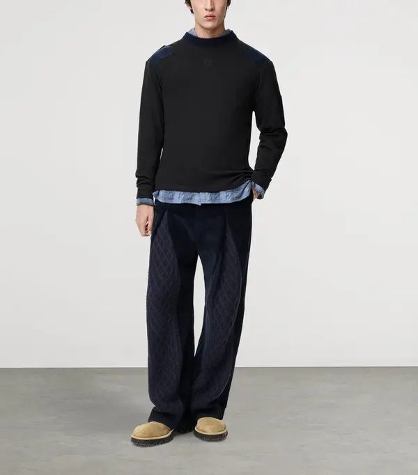 Loewe Cotton-blend Patchwork Sweater