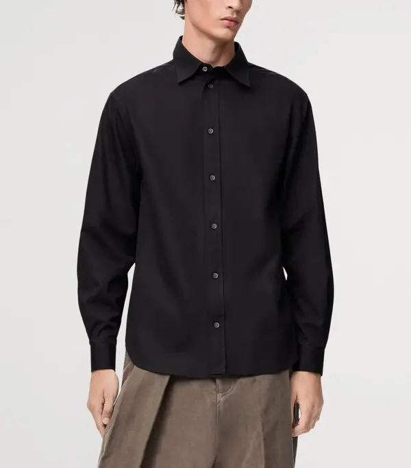 Loewe Cotton-blend Poplin Shirt - Black