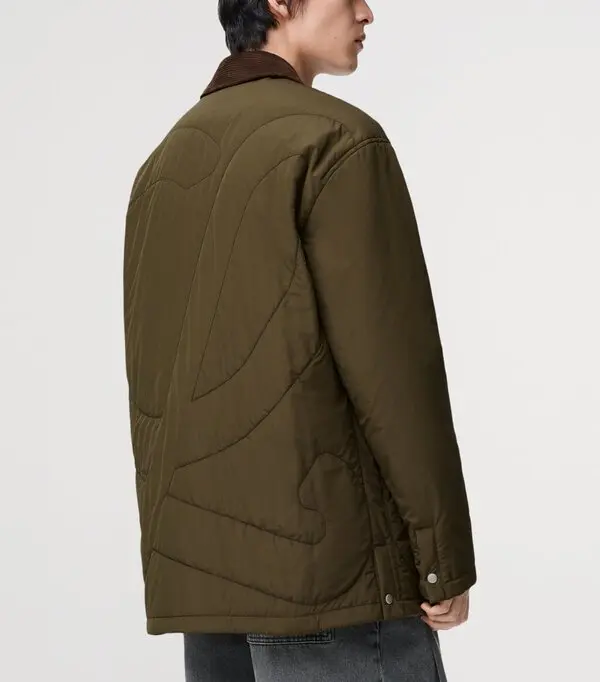 Loewe Quilted Overshirt - Green
