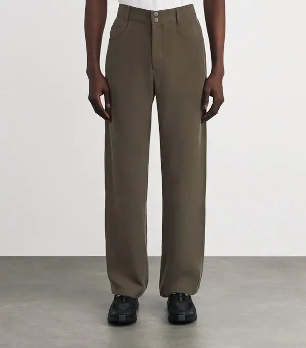 COLE BUXTON Twill Straight Trousers