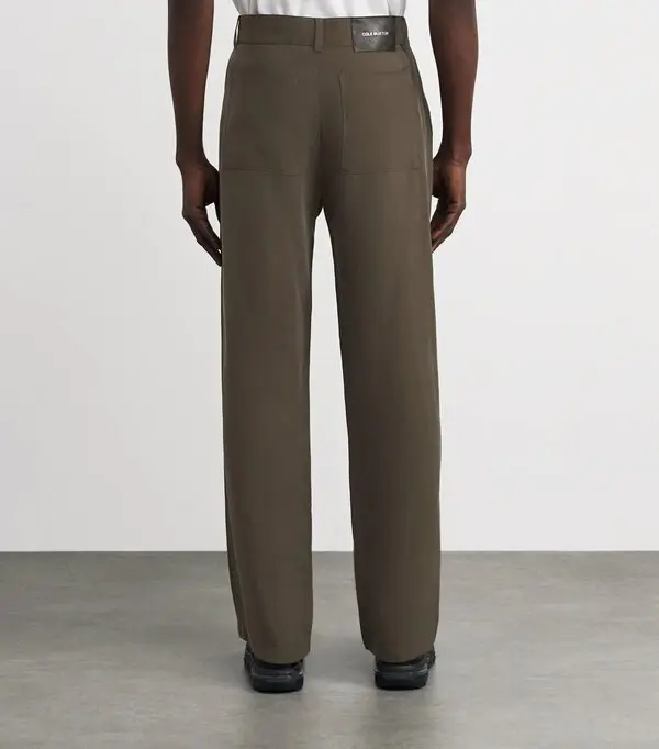 COLE BUXTON Twill Straight Trousers