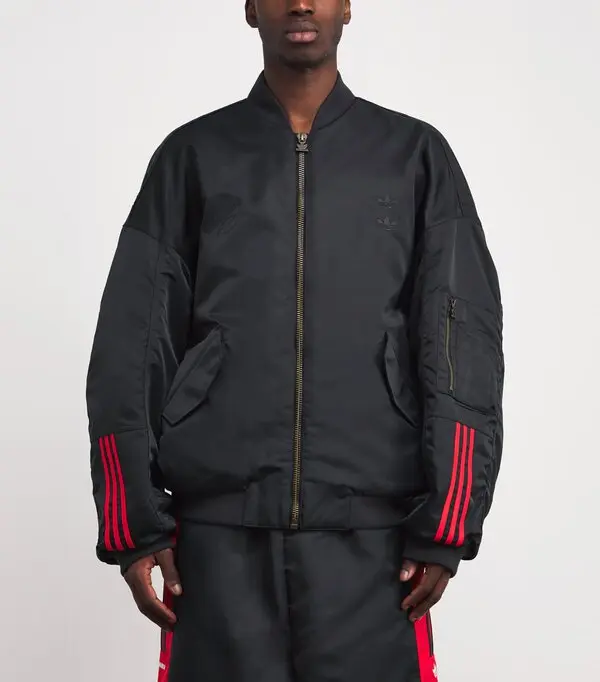 WILLY CHAVARRIA X Adidas Originals Satin Bomber Jacket
