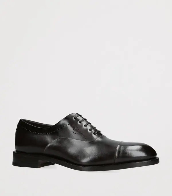 FERRAGAMO Leather Albert Derby Shoes