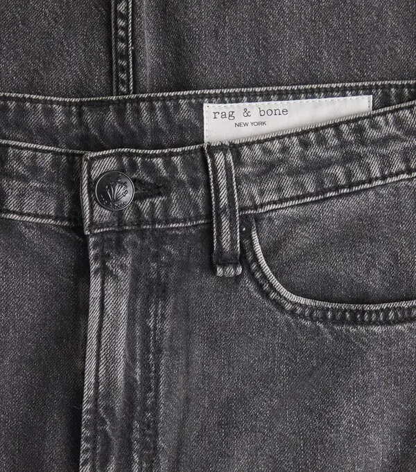 Rag & Bone Logan Mid-rise Wide-leg Jeans - Black