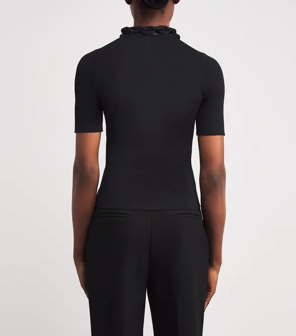 Rabanne Knitted Chain-detail T-shirt