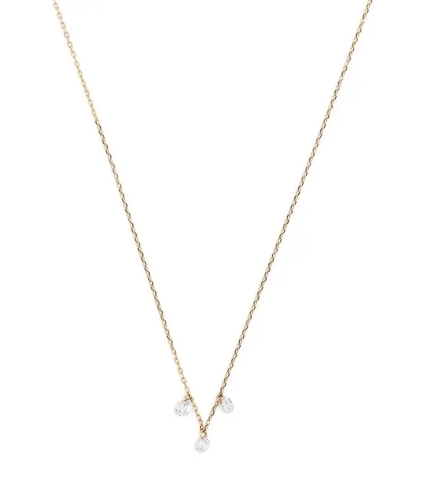 PERSEE Diamond 3-stone Danaé Necklace - Gold