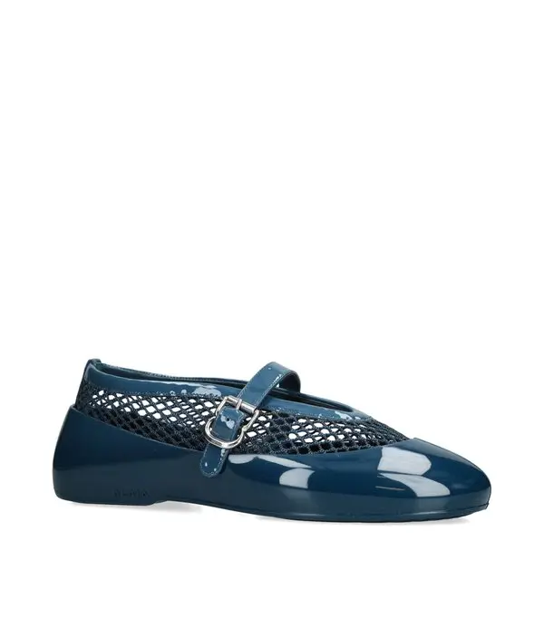 Alaïa Rubber Ballet Flats - Blue