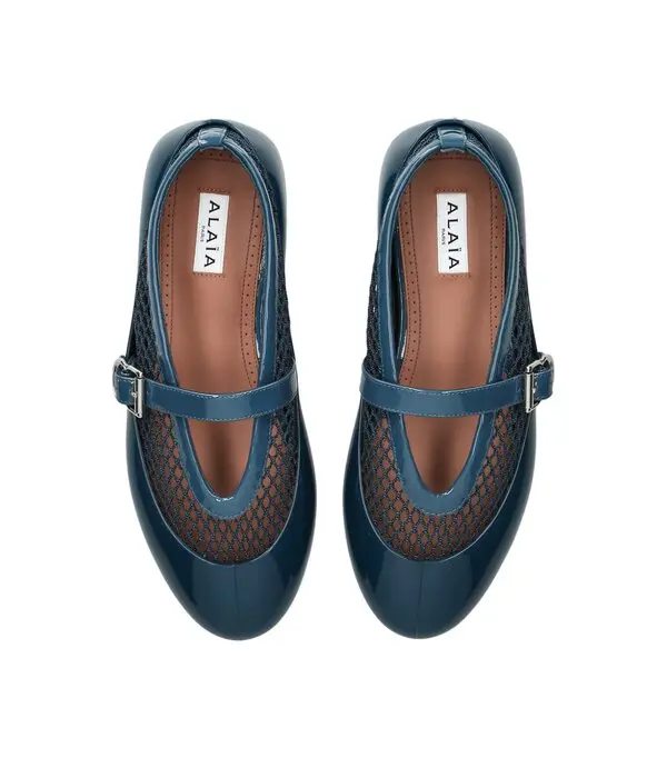 Alaïa Rubber Ballet Flats - Blue