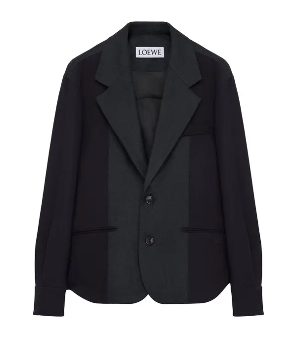 Loewe Wool-blend Hybrid Blazer