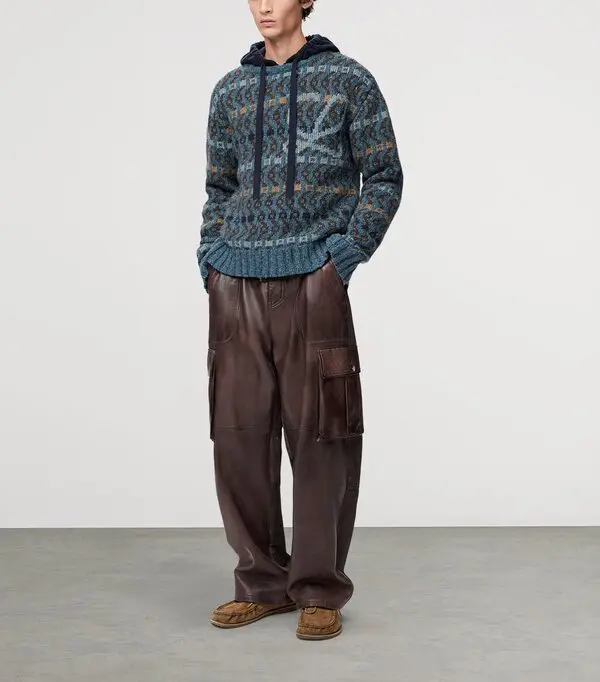 Loewe Wool-blend Geometric Sweater