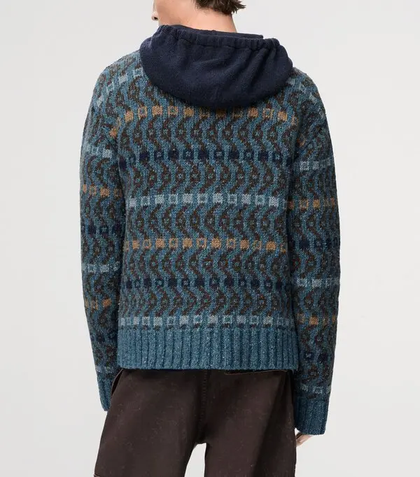 Loewe Wool-blend Geometric Sweater