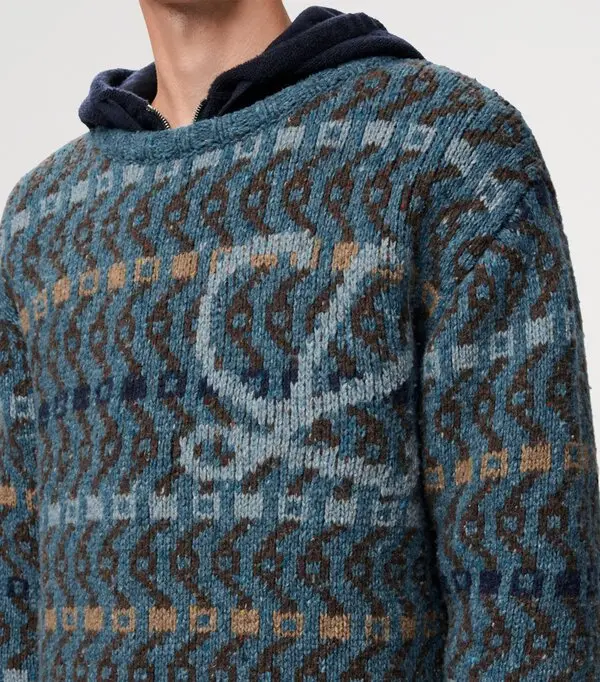 Loewe Wool-blend Geometric Sweater