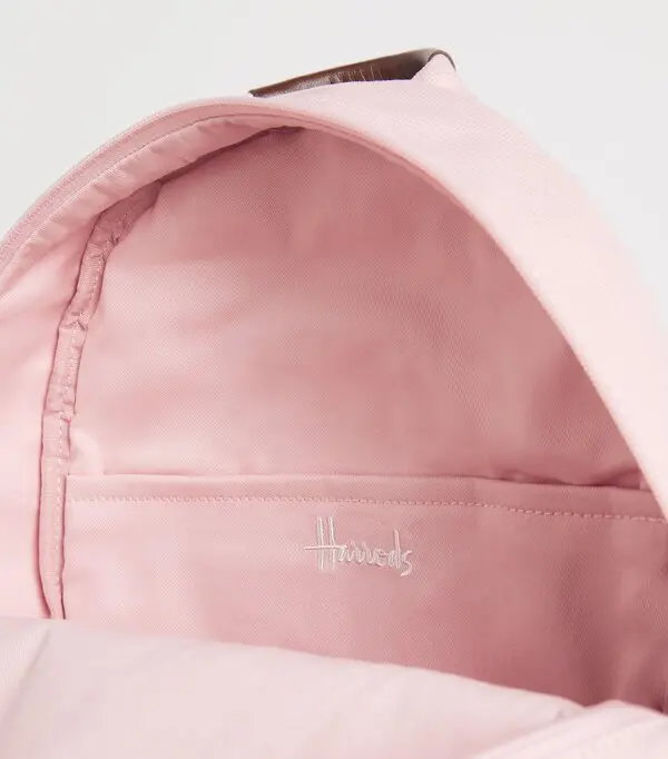 Harrods Cotton Embroidered Emblem Backpack - Pink