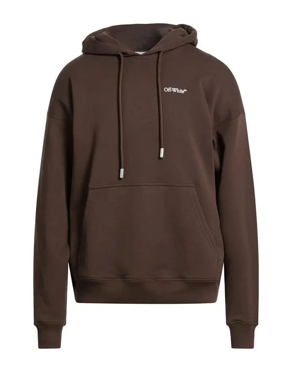 Off-White Cotton Blend Terry Hoodie