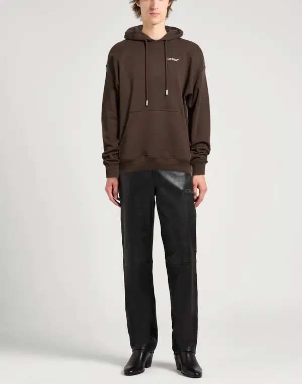 Off-White Cotton Blend Terry Hoodie