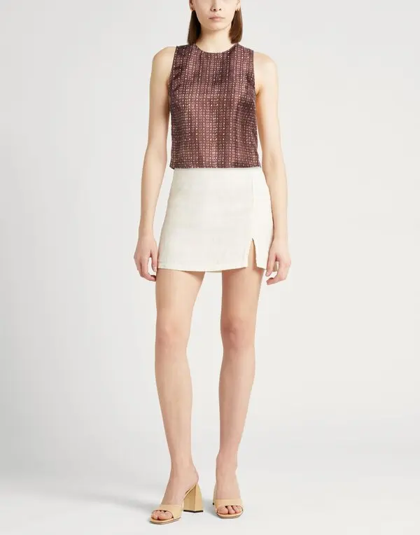 ALYSI Sleeveless Satin Top