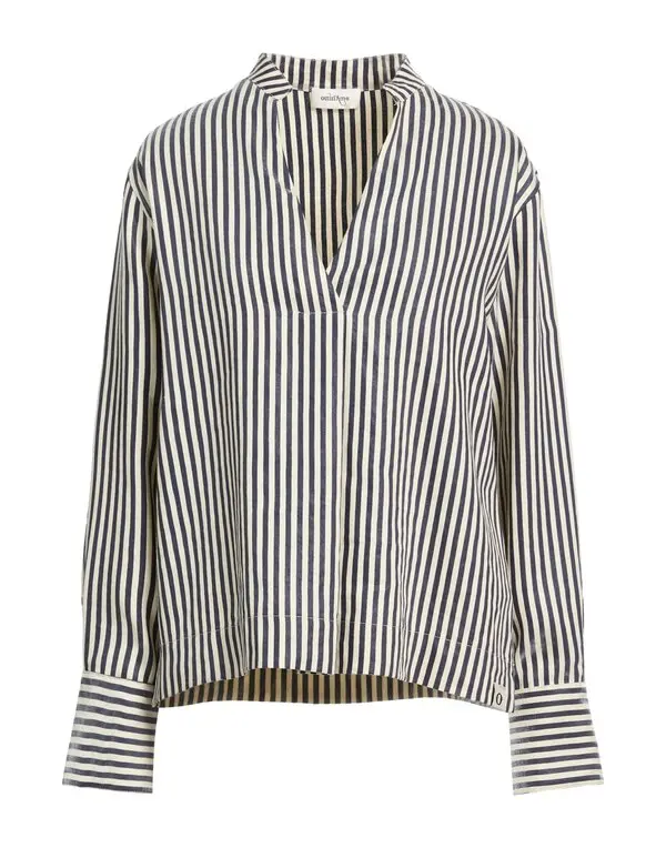 OTTOD'AME Striped Woven Top