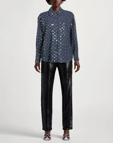 OTTOD'AME Denim Outerwear With Sequins - Blue
