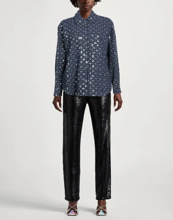 OTTOD'AME Denim Outerwear With Sequins - Blue