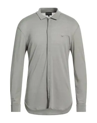 Emporio Armani Shirt Size Lyocell, Polyamide, Hemp - Grey