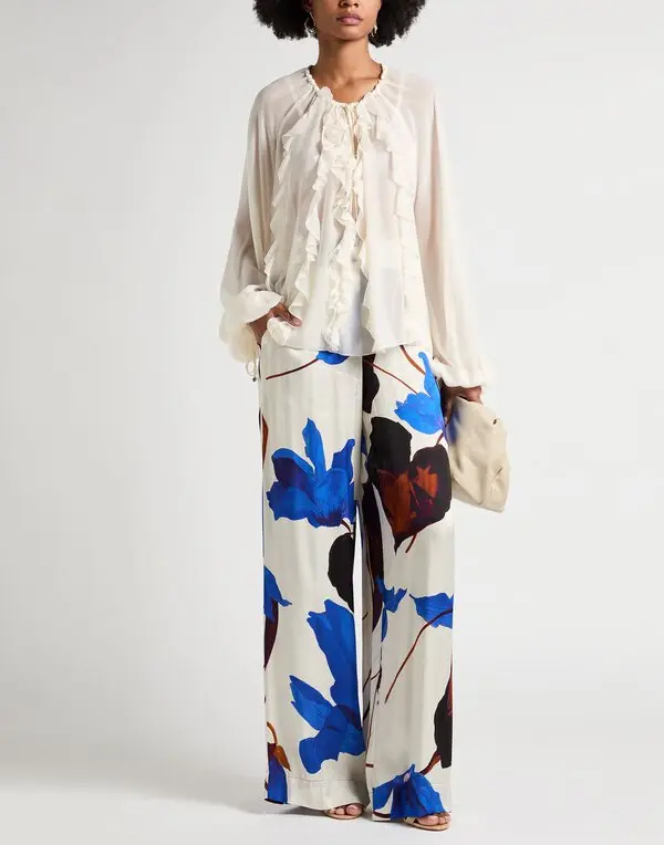 Blumarine Ruched Crepe Top