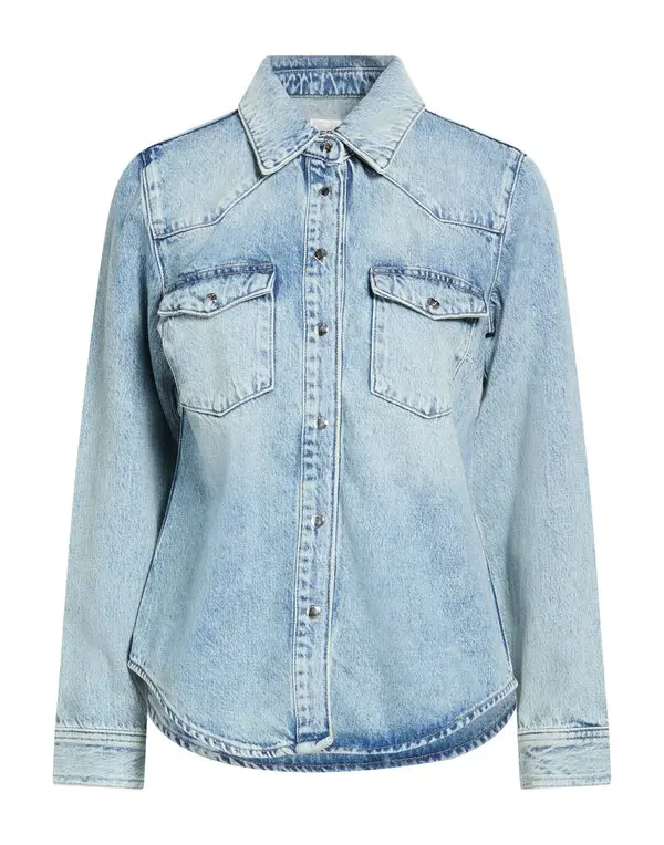 FRAME Fitted Heritage Denim Shirt - Blue