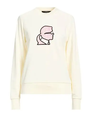 Karl Lagerfeld Sweatshirt In Cotton And Polyester - White