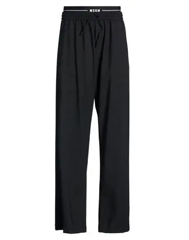 MSGM Straight-leg Virgin Wool-blend Pants