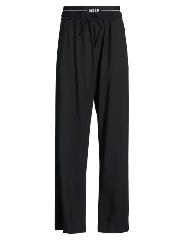 MSGM Straight-leg Virgin Wool-blend Pants