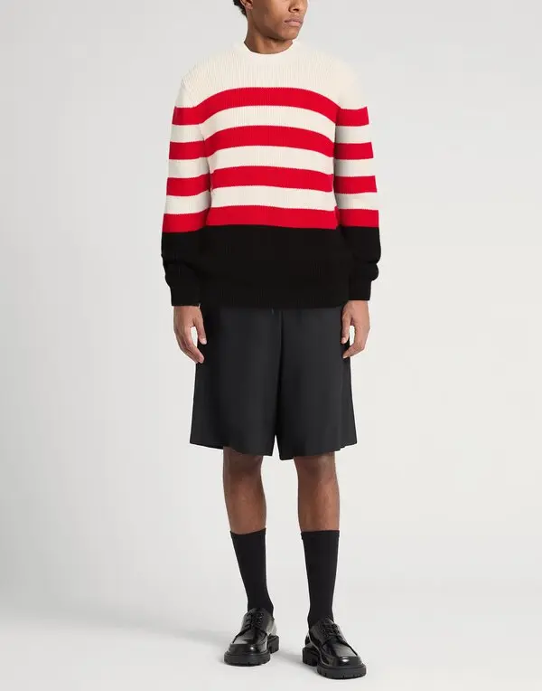 MSGM Striped Cotton Sweater - Beige