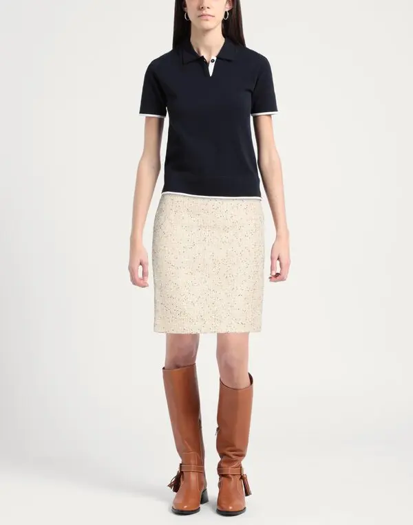 TAGLIATORE 02-05 Mini Skirt With Sequins And Rear Slit