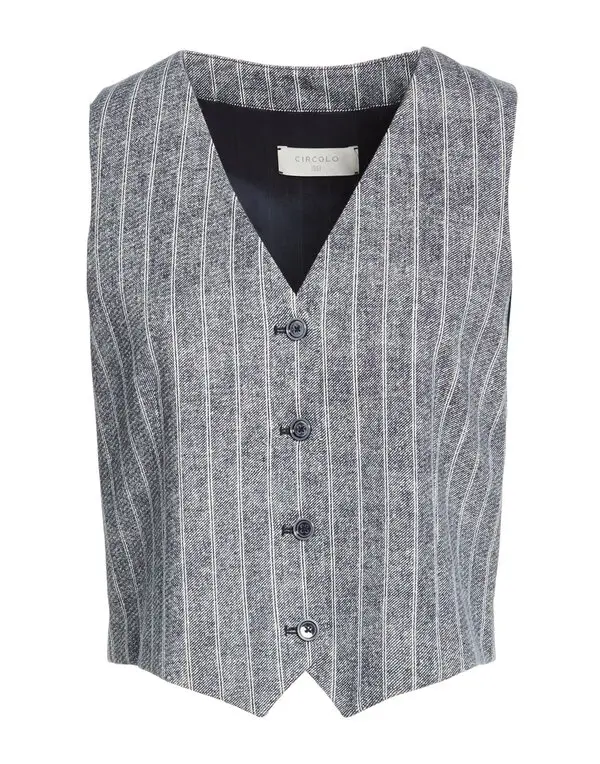CIRCOLO 1901 Tailored Cotton-elastane Vest - Blue