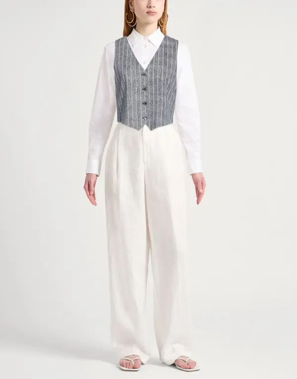 CIRCOLO 1901 Tailored Cotton-elastane Vest - Blue