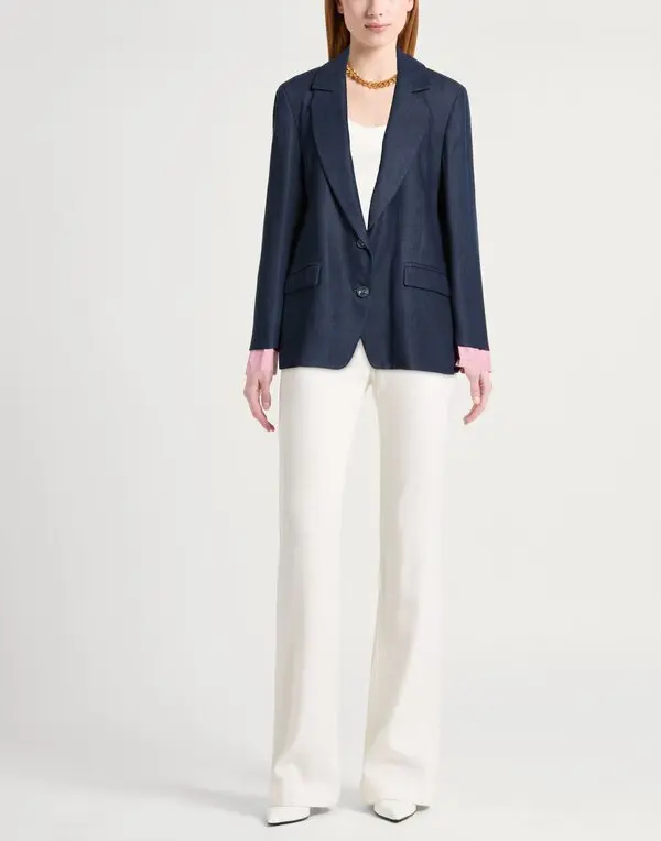 KAOS Lyocell Denim Blazer - Blue