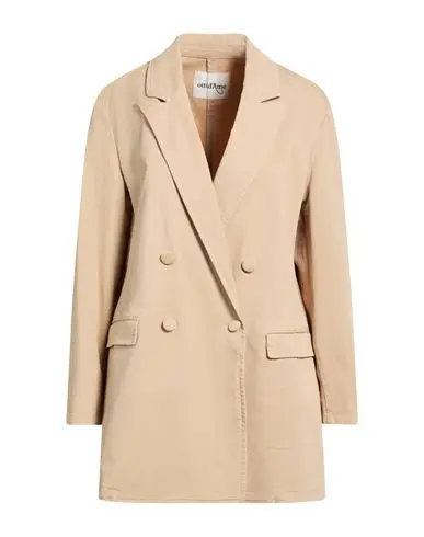 OTTOD'AME Double-breasted Twill Blazer - Beige