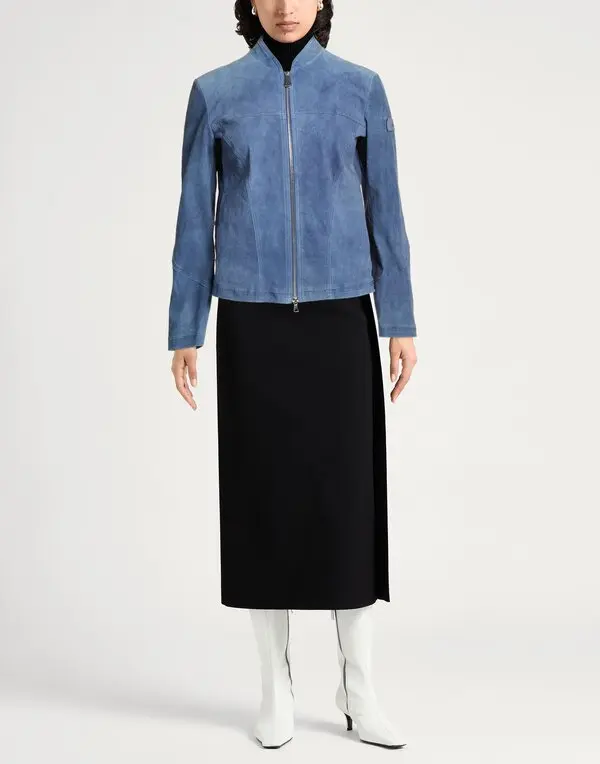Peuterey Leather Jacket - Navy