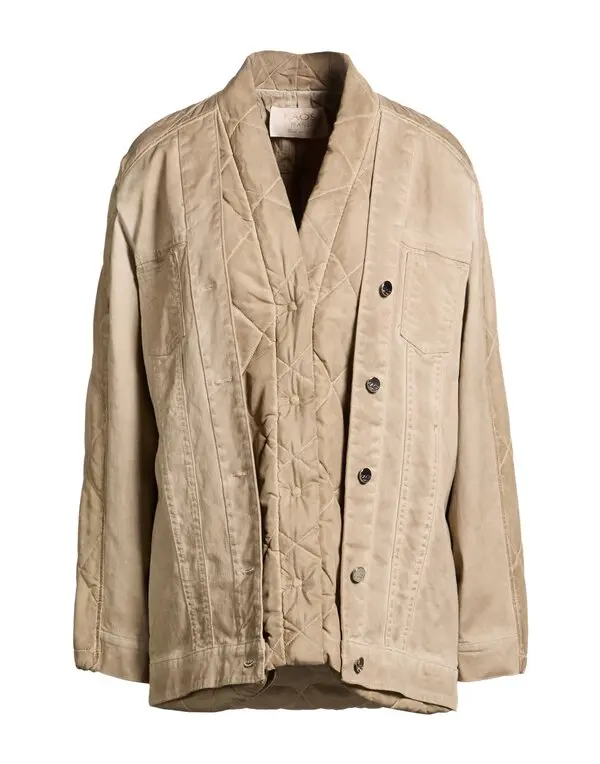 KAOS Denim Trucker Jacket With Quilted Shell