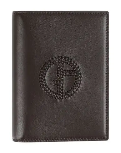 Giorgio Armani Wallet Dark Lambskin - Brown