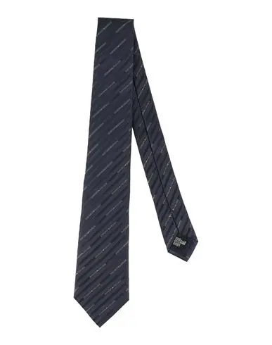 Emporio Armani Striped Necktie - Blue