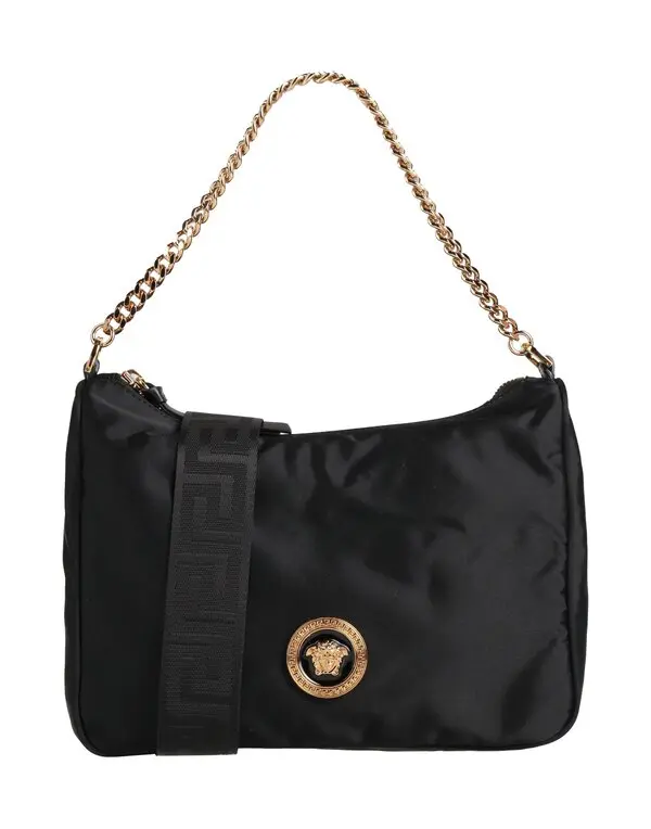 Buy Versace Cross-body Bag With Chain Strap - Black At 69% Off