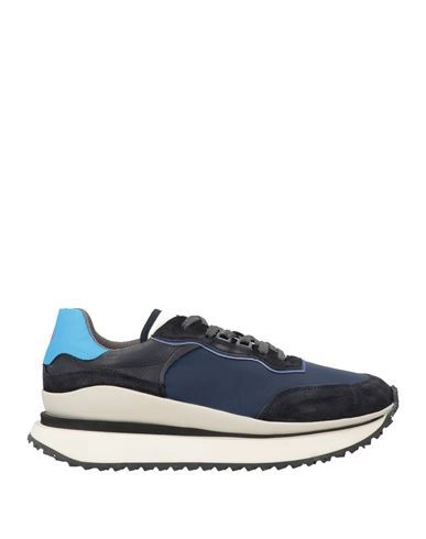 Peuterey Leather And Textile Sneakers - Blue