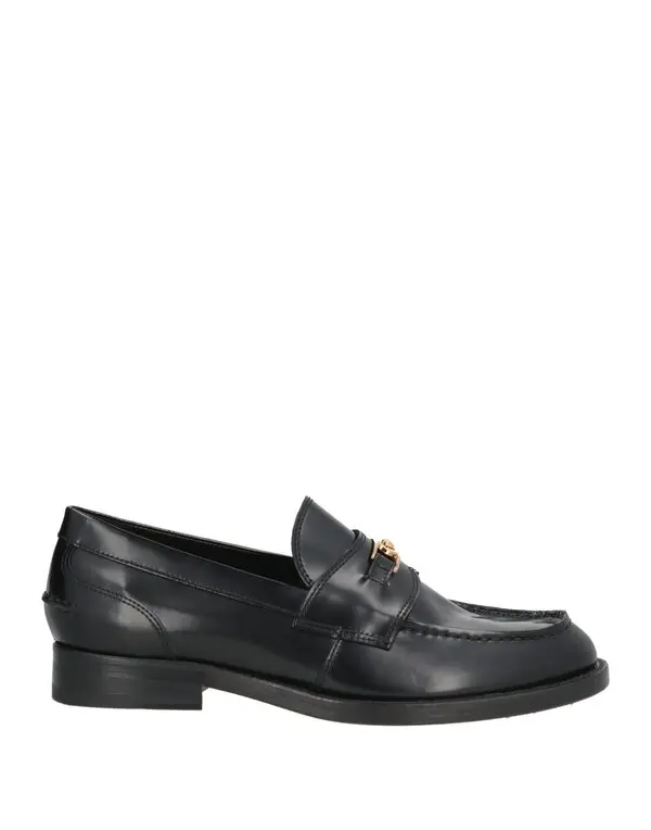 Versace Leather Loafers - Black